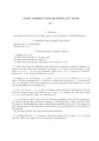 Homework 6 Practice Questions - Fundamental Concepts of Math | MATH 300 - Docsity