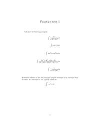 Practice Test 1 Question - Single Variable Calculus II | MATH 102 - Docsity
