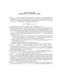 Statistical Inference - Homework 8 Problems | AMS 132 - Docsity