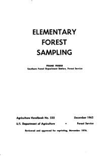 Elementary Forest Sampling - Forest Inventory | FOR 474 - Docsity
