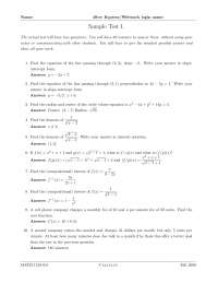 20 Questions with Solution of Calculus - Final Exam | MATH 1120 - Docsity