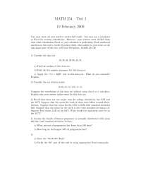 5 Questions for Exam 1 - Applied Statistics with Computers | MATH 254 ...