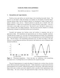 Bezier Curves and Surface - Computer Graphics | COMP 360 - Docsity