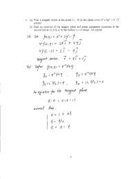 Calculus III - Questions with Solutions | MATH 2433 - Docsity