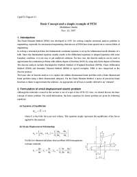Basic Concept and a simple Example of FEM - Report #1 | OPTI 521 - Docsity