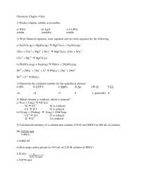 Answer key for Practice Questions - Introduction to Chemistry I | CHE ...