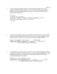 Solution to Practice Problems - Introduction to Chemistry I | CHE 1101 ...