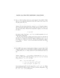 Midterm 1 Solved - Linear Algebra | MATH 115A - Docsity