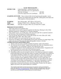 Introductory Course, Syllabus for Introduction to Photography | ART ...