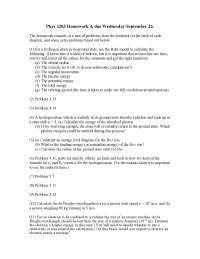 Introduction Modern Physics - Assignment 4 Questions | PHYS 2203 - Docsity