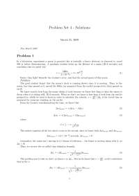 Problem Set #4 with Solutions - Elements of Physics | PHYS 222 - Docsity