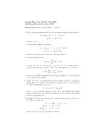 Qualifying Examination - Methods of Applied Mathematics | MATH 842 ...
