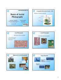 Basics of Aerial Photography - Lecture Slides | AGEN 431 - Docsity