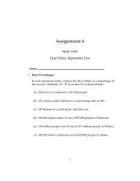 Assignment 4 Questions - Introduction to Quantitative Reasoning | MATH 1030 - Docsity
