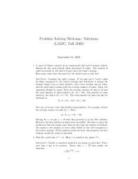 Problems with Solution for Cryptography | MATH 0209A - Docsity