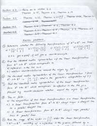 Review Sheet Section 4 - Introduction to Linear Algebra | MATH 215 - Docsity