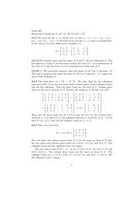 Homework 4 Solutions - Linear Algebra and Applications | MATH 33A - Docsity