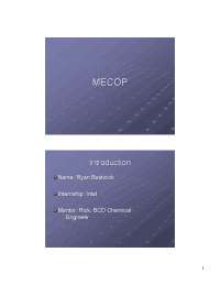 MECOP Introduction - Lecture Slides | ENGR 407 - Docsity