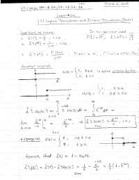Laplace Transforms and Inverse Transforms | MATH 2280 - Docsity
