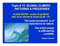 Global Climate Patterns and Processes - Slides | NATS 101 - Docsity