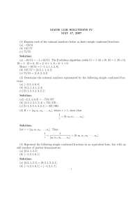 Solutions to Assignment 4 - Introduction to Number Theory | MATH 115B ...