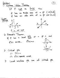 Differential Calculus - Review Handwritten Notes | M 408K - Docsity