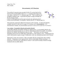 Stereochemistry of E2 Reaction - Lecture Notes | CHEM 30A - Docsity