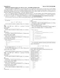 Test 3 Review - Brief Calculus - Fall 2008 | MAT 210 - Docsity
