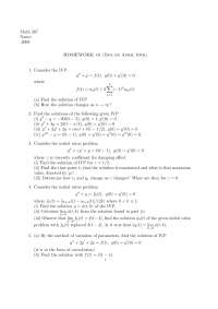 Homework 10 - Differential Equations with Laplace Transforms | MATH 267 - Docsity