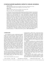 A Chemical Potential Equalization Method of Molecular Simulation | CHEM ...