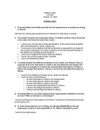 5 Questions on Grading Rubric in Software Engineering - Midterm Exam | CS 1530 - Docsity