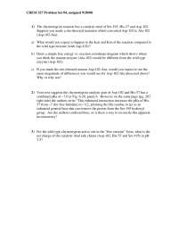 Introductory Biochemistry - Problem Set 4 | CHEM 527 - Docsity