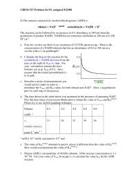Introductory Biochemistry - Problem Set #3 | CHEM 527 - Docsity
