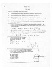 Solutions to Exam 1 - General Physics | PHYS 111 - Docsity