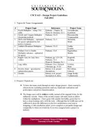 Design Project Guidelines - Fundamentals of VLSI Chip Design | CSCE 613 - Docsity