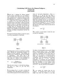 Calculating LOD Scores for Human Pedigrees Genetics | GENETICS 466 ...