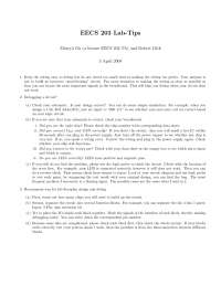 Laboratory Tips for Discrete Mathematics | EECS 203 - Docsity