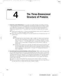 Three-dimensional Structure of Protein - Review Sheet | CHEM 501 - Docsity