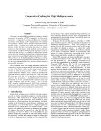 Cooperative Caching for Chip Multiprocessors | CISC 879 - Docsity