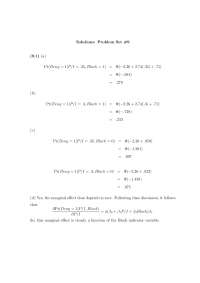 Solutions to Problem Set 9 - Introduction to Econometrics | ECON 371 - Docsity
