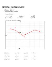 Solved Questions - Calculus for Life Sciences | Review Exam 1 | MAT 251 ...