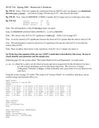 Homework 4 Solutions - Statistics Methods II | STAT 516 - Docsity
