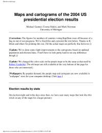 Maps and cartograms of the 2004 US presidential election results | SI ...