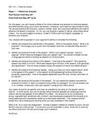 Rhetorical Analysis - Paper 1 Report | ENC 1101 - Docsity