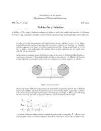 Problem Set 4: Solution - General Physics with Calculus II | PH 106 ...