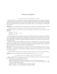 Critical Points of Multivariable Functions - Calculus | MATH 242 - Docsity