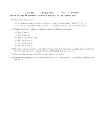 Abstract Algebra - Questions for Practice Assignment | MATH 411 - Docsity