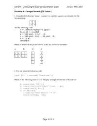 Solutions for Problem Set 8 - Image and Sound - Fall 2007 | CS 1371 - Docsity