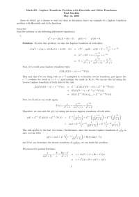 Laplace Transform Problem with Heaviside and Delta Transforms - Notes ...