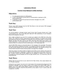 Laboratory Eleven Control Area Network (CAN) Interface | ECE 4510 - Docsity